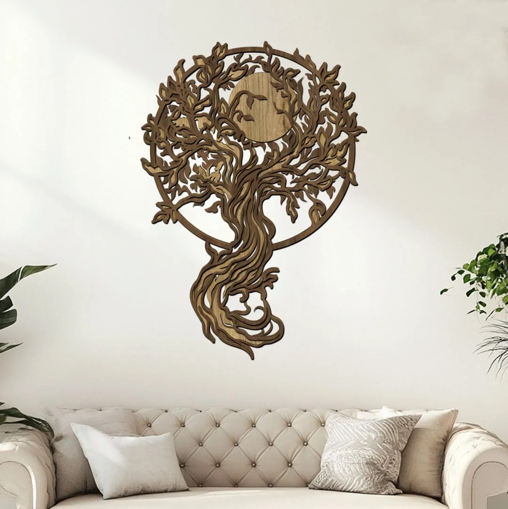 dřevo života 3 vrstvý dřevěný strom ROVNOVÁHY Zvolte rozměr (cm): 28x40, Zvolte barvu dekoru: Dub Sonoma-Wenge