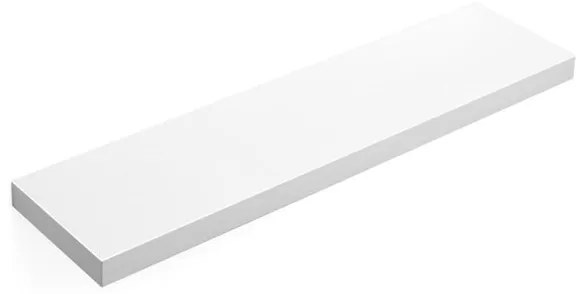 Nástěnná police Popy (bílá, 80x3,8x20 cm)