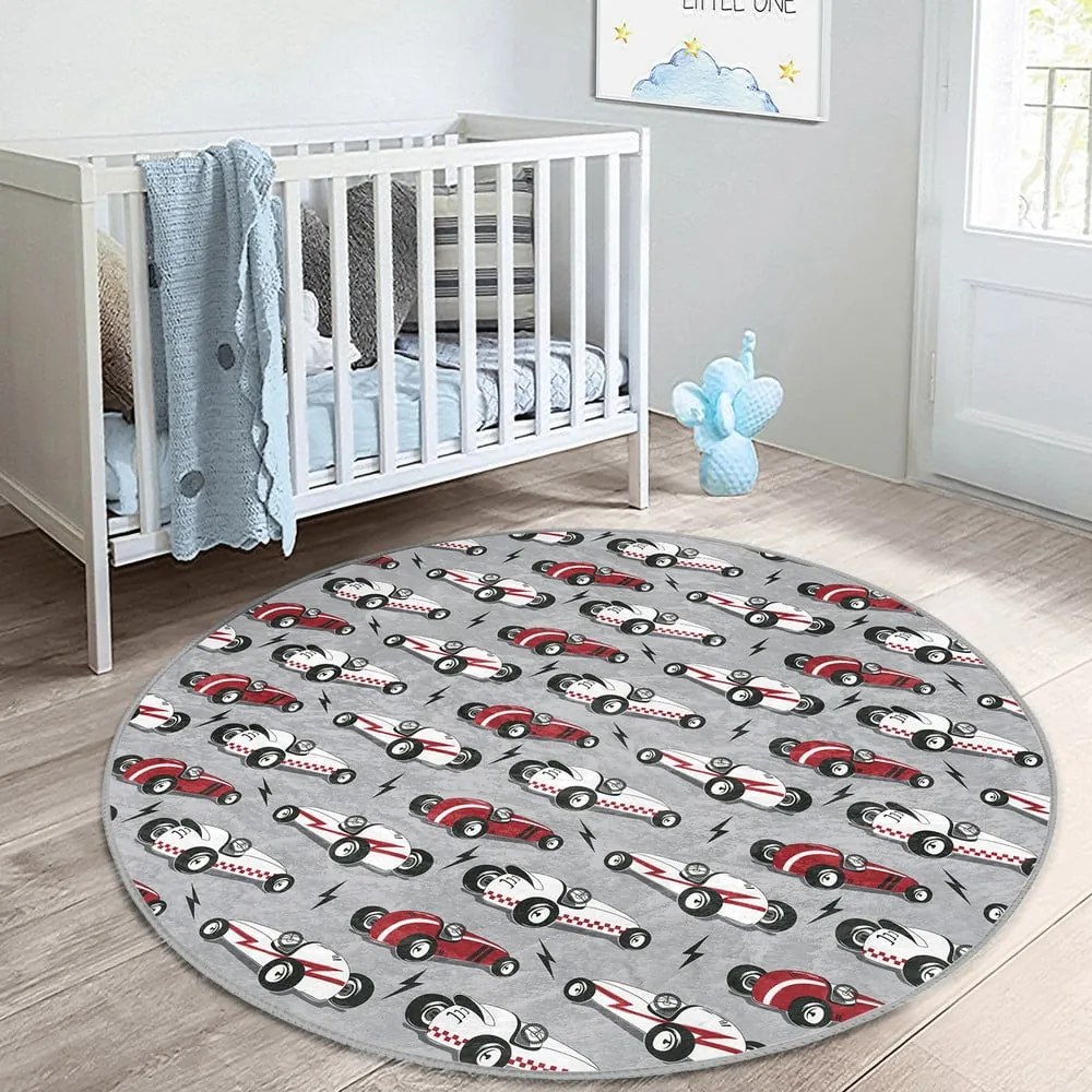 Šedý dětský koberec ø 120 cm Comfort – Mila Home