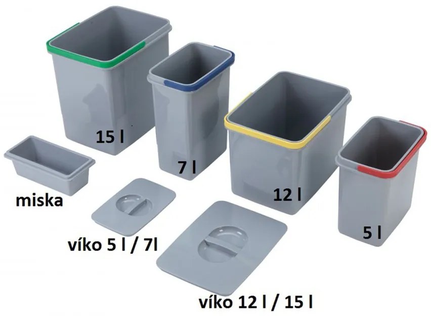 Sinks samostatný koš 15 l EK9141