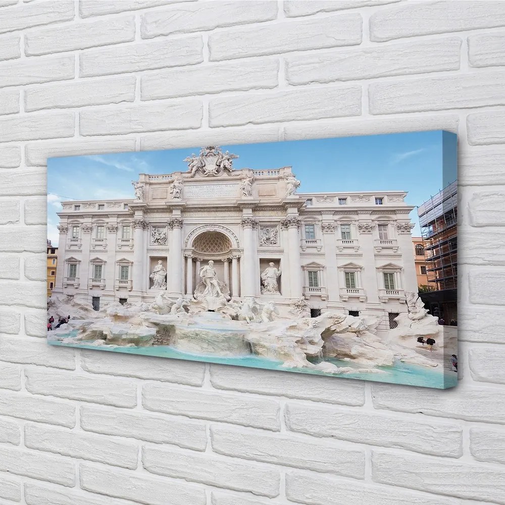 Obrazy na plátně Katedrála Rome Fountain 100x50 cm