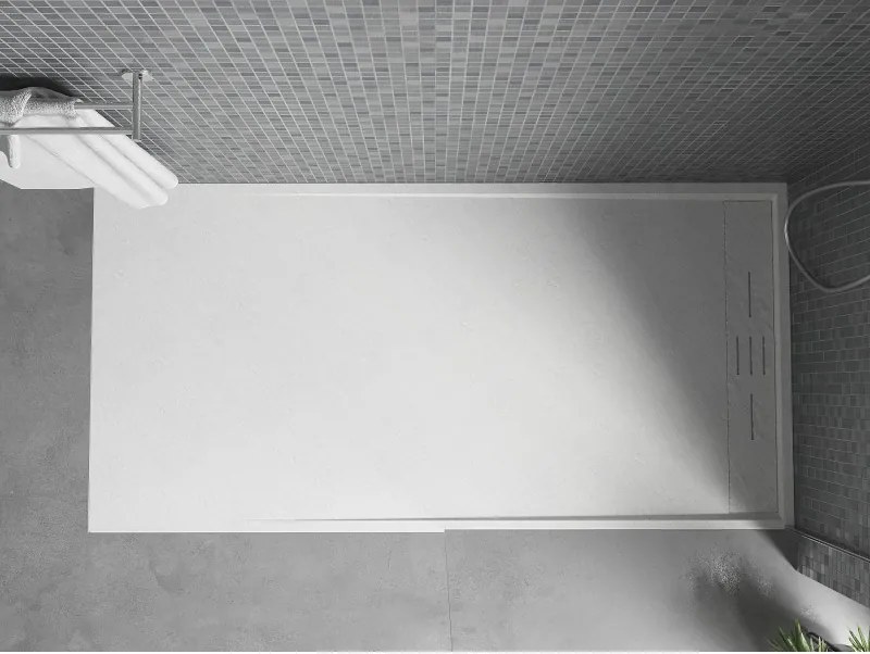Mexen Amon, SMC obdélníková sprchová vanička 180 x 80 cm, bílá, 4F108018