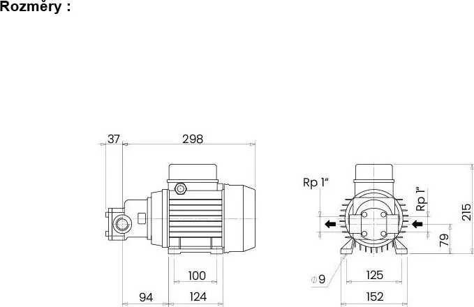 SIWATEC a.s. Zubové čerpadlo SAER CF 230V s by passem