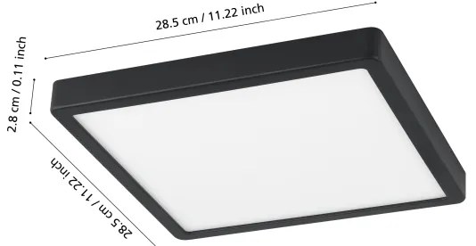 Eglo 98854 - LED Stmívatelné koupelnové svítidlo FUEVA-Z  LED/19,5W/230V IP44