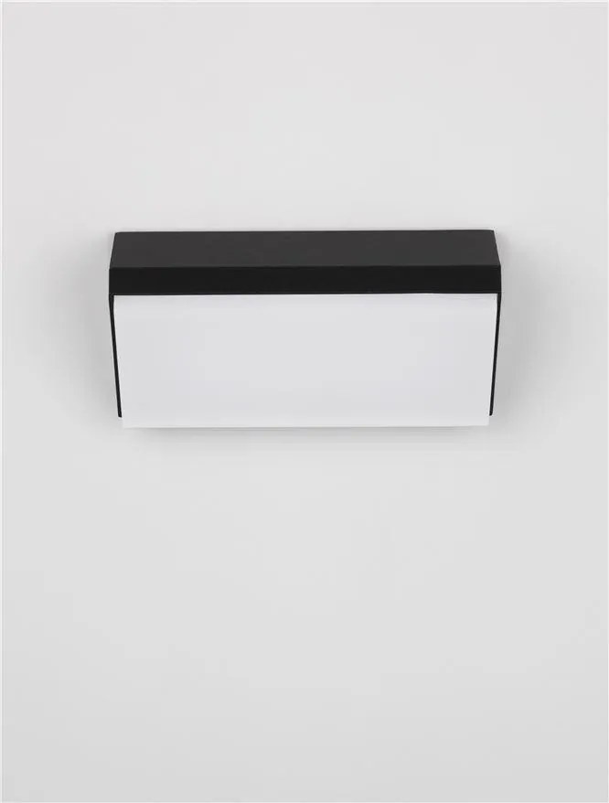 NV 9492610 Venkovní nástěnné svítidlo ZENON antracitový hliník a matný akryl LED 10W 3000K 220-240V 114st. IP65 - NOVA LUCE