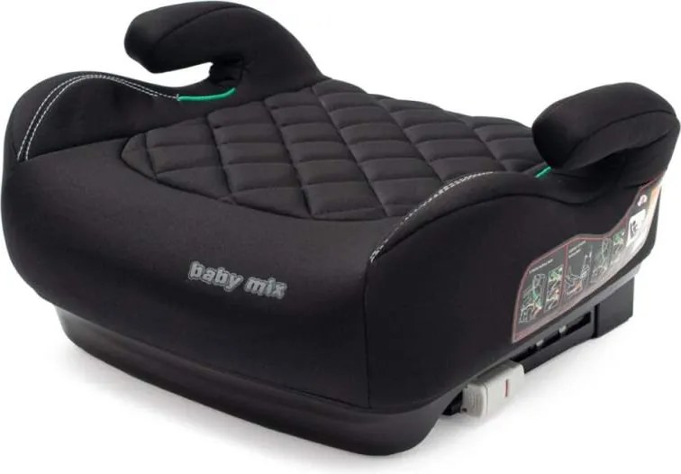 Autosedačka-podsedák BABY MIX HERO Plus ISOFIX I-SIZE black 2025