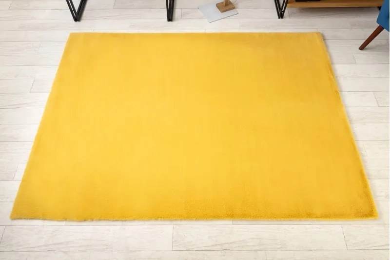 Dětský kusový koberec BUNNY žlutý