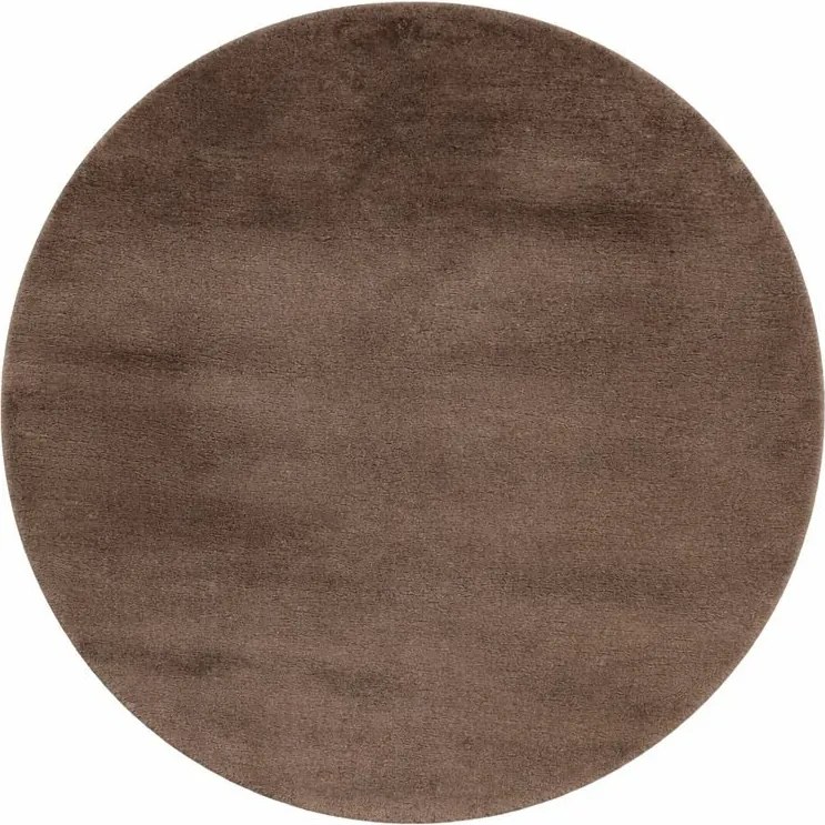 Obsession, AKCE: 80x80 (průměr) kruh cm Kusový koberec My Jazz 730 taupe, hnědá, ložnice