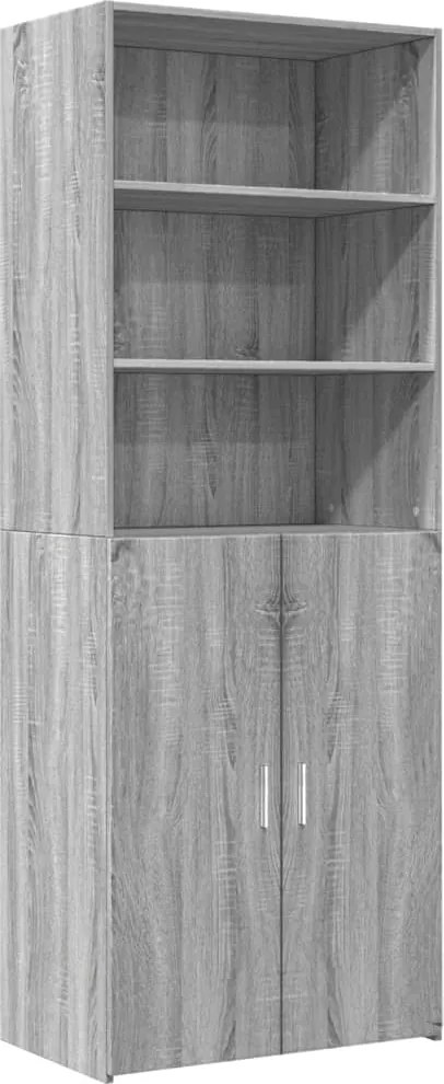 Skříň highboard šedá sonoma 70 x 42,5 x 185 cm kompozitní dřevo 3281376