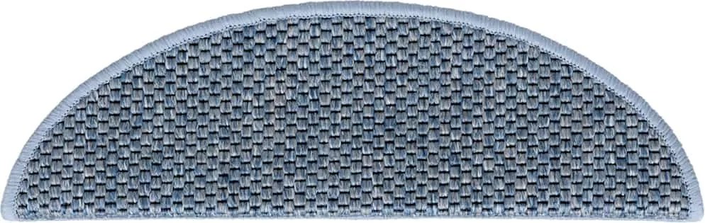 Samolepicí rohože na schody Sisal-Look 30 ks 56x17x3 cm Modrá 3365862