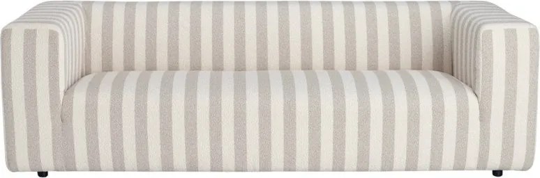 Béžová/krémová žinylková pohovka 220 cm Lisa – Ellos Home
