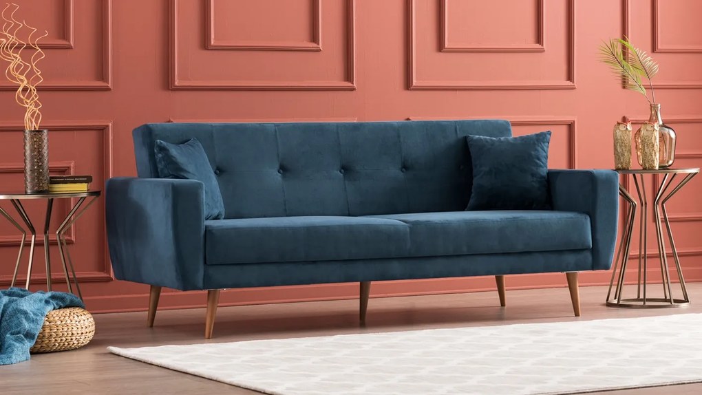 Atelier del sofa Rozkládací pohovka VIVALDE modrá 825BLC1419