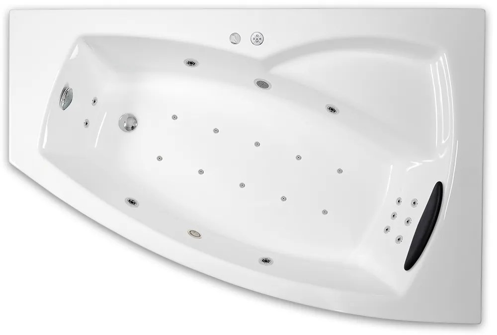 Arttec Thaleila Flat 160 x 105 cm PAN04383 vana hydromasážní akrylátová pravá