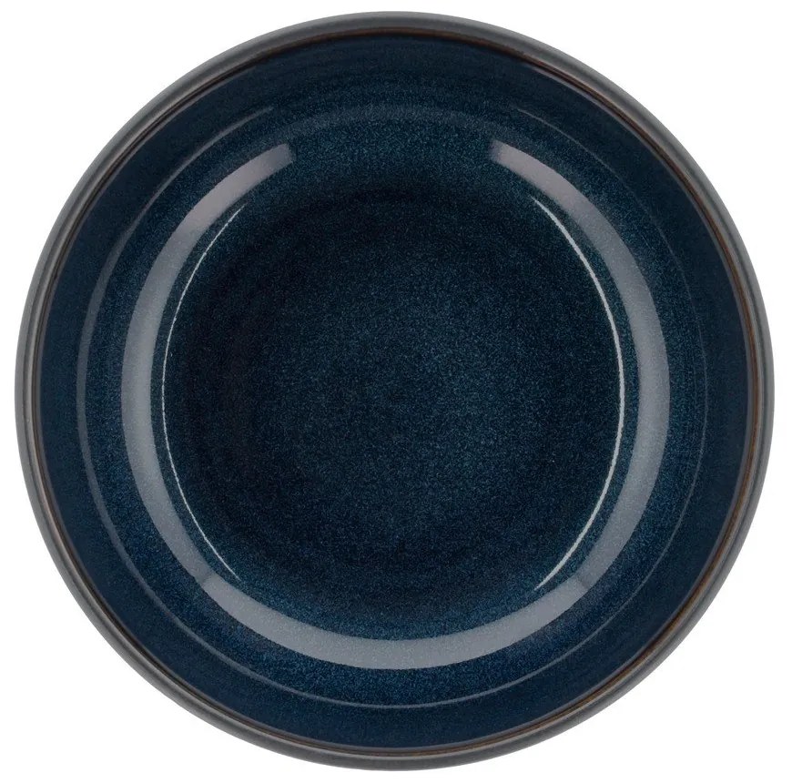 Černá/modrá ramen miska z kameniny Gastro Dark Blue/Black – Bitz