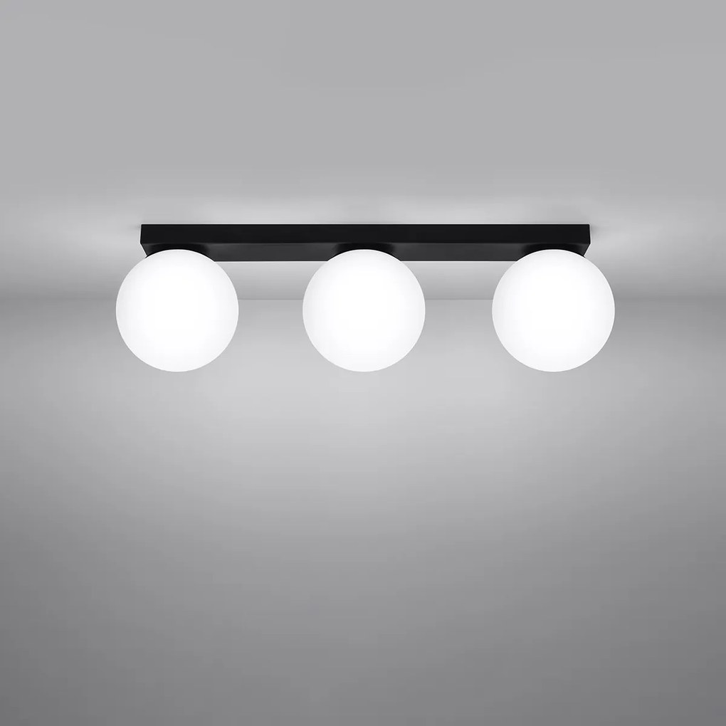 Sollux Lighting Stropní svítidlo YOLI 3 Černá