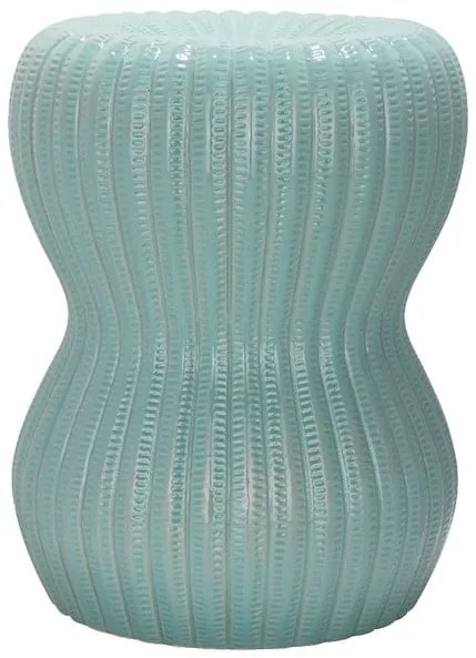 Tyrkysově modrý keramický stolek vhodný do exteriéru Safavieh Majorca, ø 40 cm