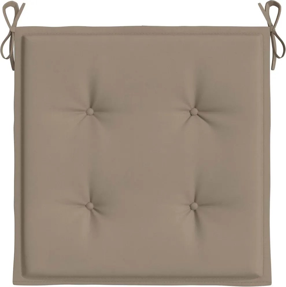Podušky na zahradní židli 2 ks taupe 40x40x3 cm látka oxford 314019