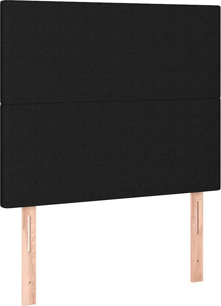Box spring postel s matrací černá 90x190 cm textil 3131235