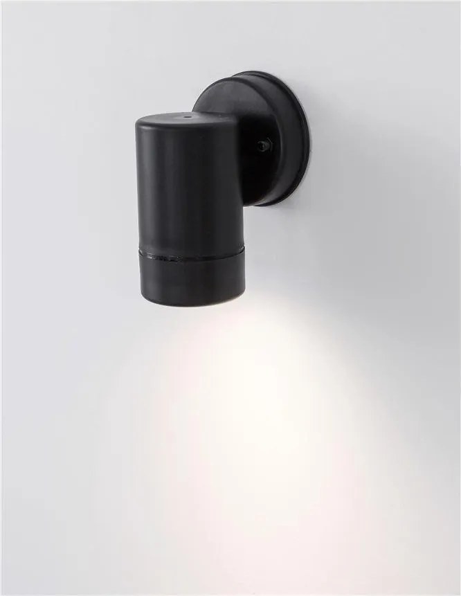 NV 9010602 Venkovní nástěnné svítidlo LIMBIO černý ABS skleněný difuzor GU10 1x7W bez žárovky IP44 světlo dolů - NOVA LUCE