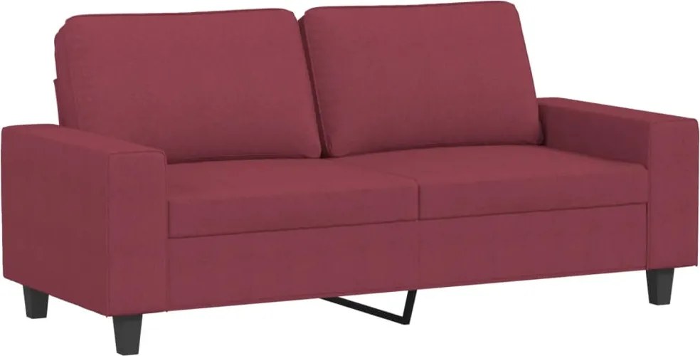 3dílná sedací souprava vínová textil 3201896