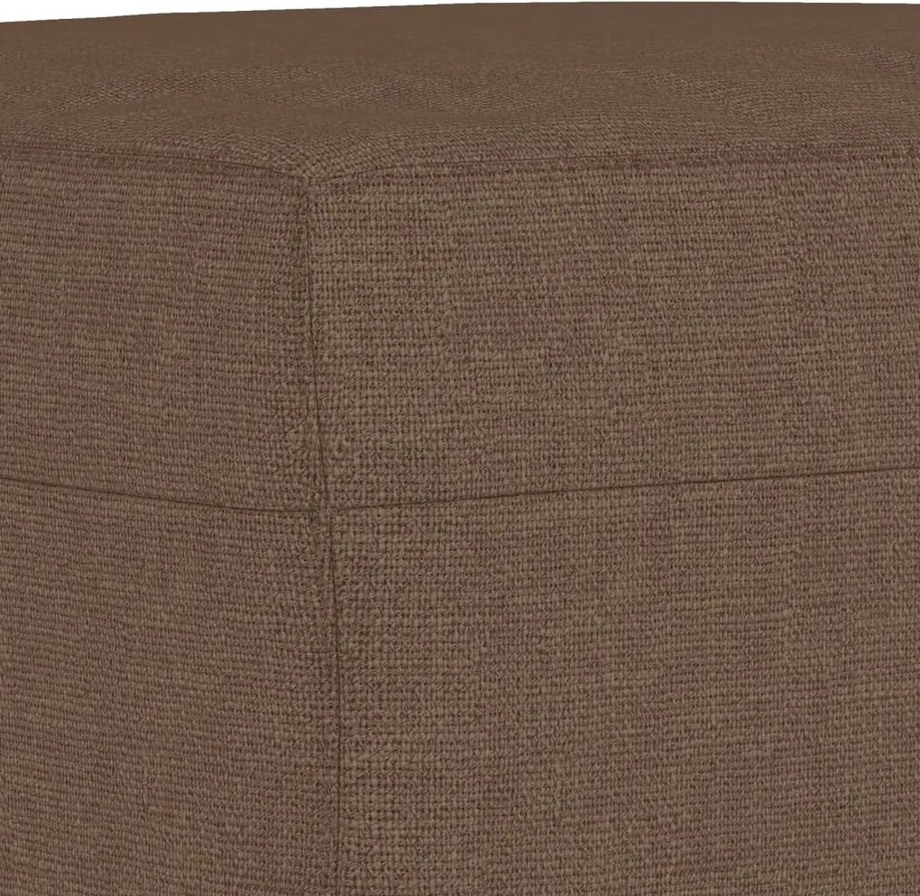 3dílná sedací souprava s poduškami hnědá textil 3201611