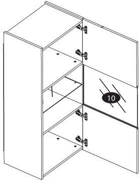 Sestava Imperium 7 - bílá / dub sonoma