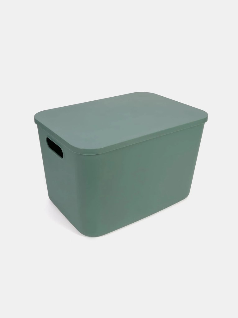 Sinsay - Úložný box s víkem - tmavě zelená