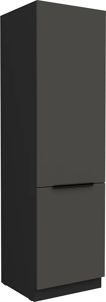 Kuchyňská linka ARIA pe | 390 cm | VYSOKÁ | UNI dvířka | černá/šedá grafit