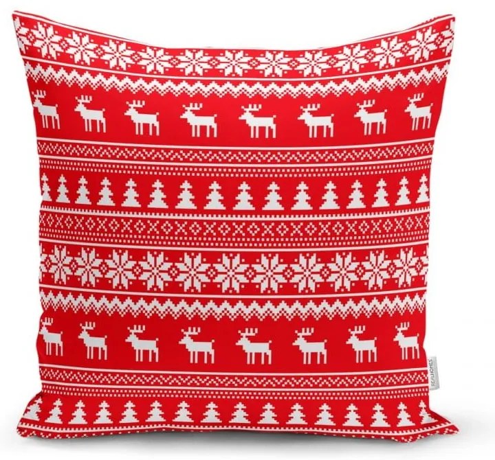 Sada 4 vánočních povlaků na polštář a běhounu na stůl Minimalist Cushion Covers Christmas