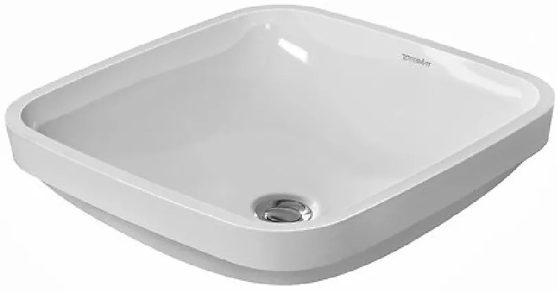 Duravit DuraStyle - Umyvadlo nábytkové 40x40 cm, s WonderGliss, bílá 03733700001