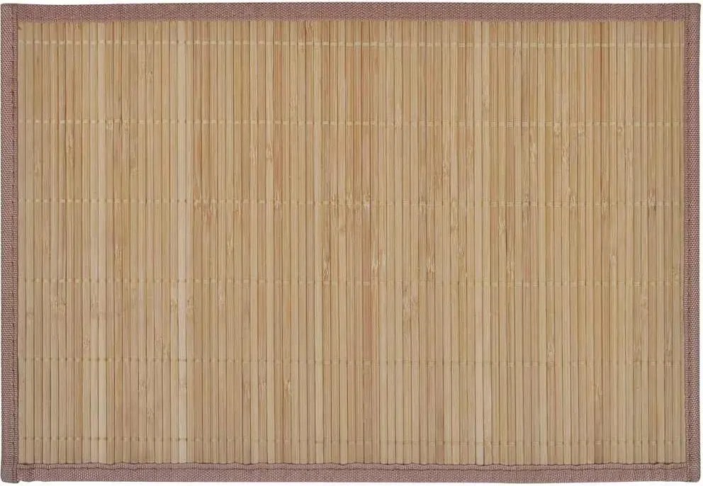 6 ks bambusových prostírání 30 x 45 cm hnědá 242108