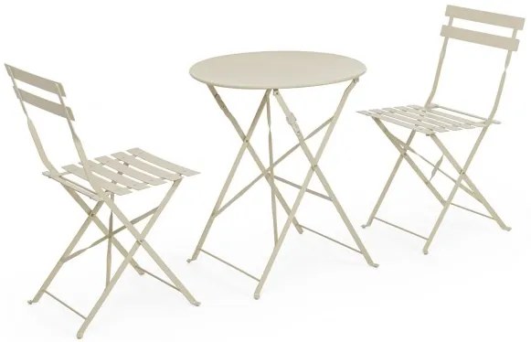 BIZZOTTO Zahradní set stolku a židlí AUSTIN krémová 0804922