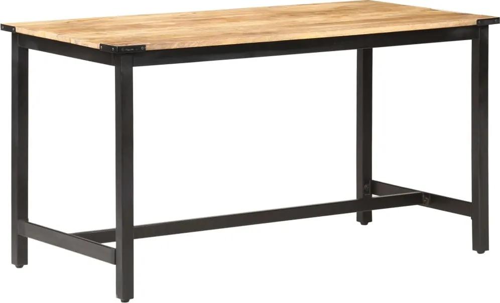 vidaXL Jídelní stůl 140 x 70 x 76 cm masivní hrubé mangovníkové dřevo [287434]