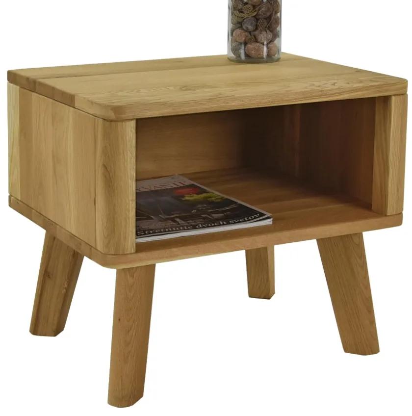 OnaDnes -20% Woody Masivní dubový noční stolek Marianna 48 x 38 cm