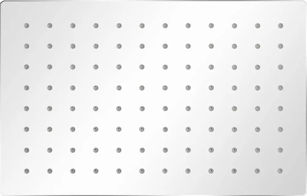 Dešťové sprchové hlavice 2 ks 20 x 30 cm nerezová ocel 275944