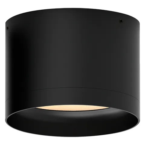 ACB Iluminacion Stropní LED svítidlo TECH, ⌀ 10 cm, 9W, CRI90, IP44 Barva: Černá, Stmívání: DALI/PUSH