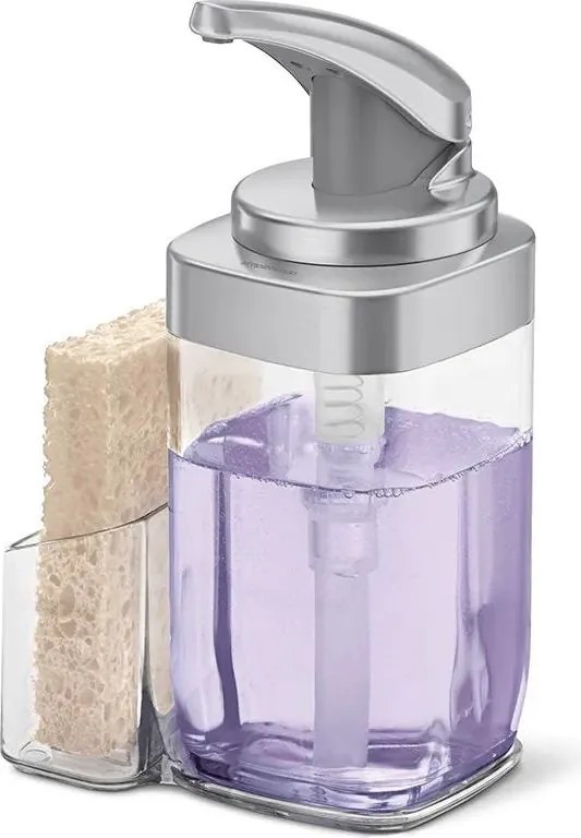 Dávkovač saponátu s držákem na houbičku Simplehuman 650 ml