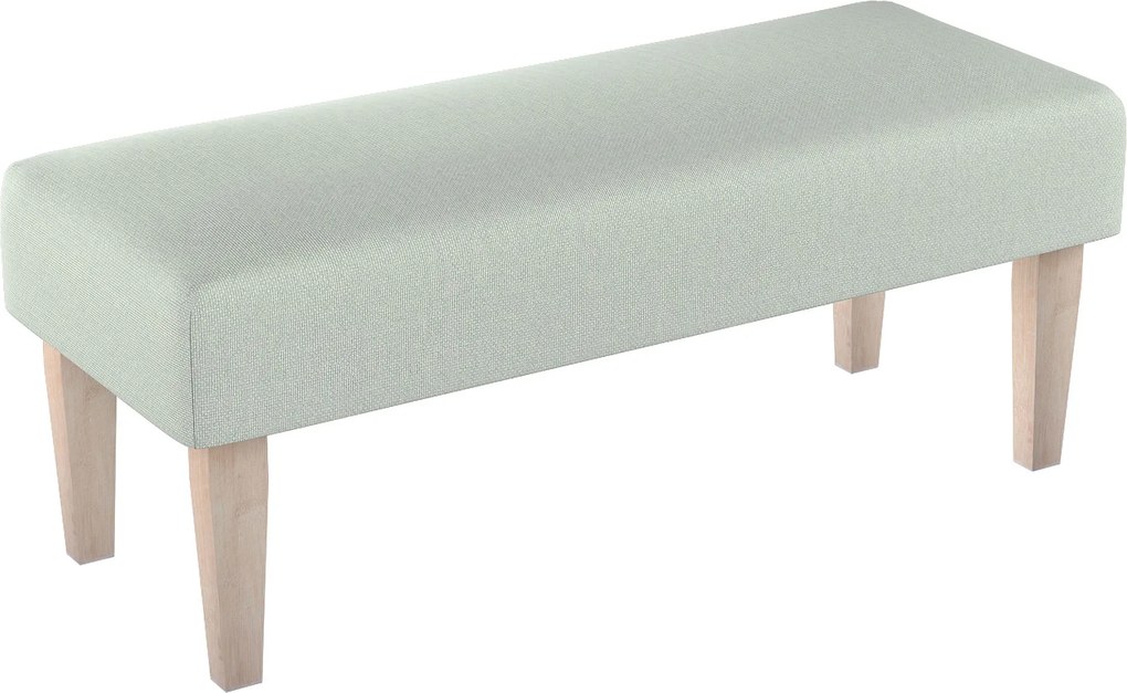 Dlouhá lavička 100x40cm barva modrá látka pletený vzor