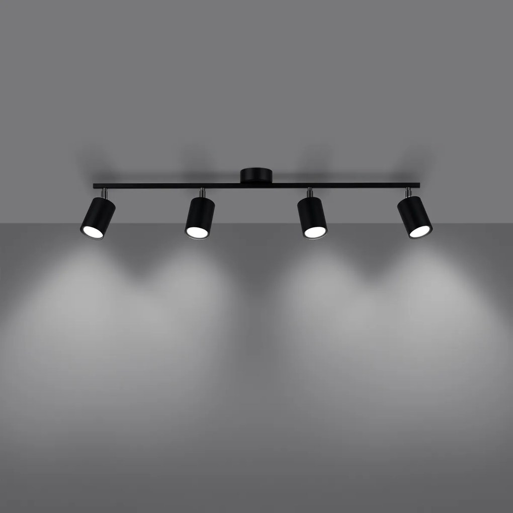 Sollux Lighting Stropní svítidlo LEMMI 4L Černá