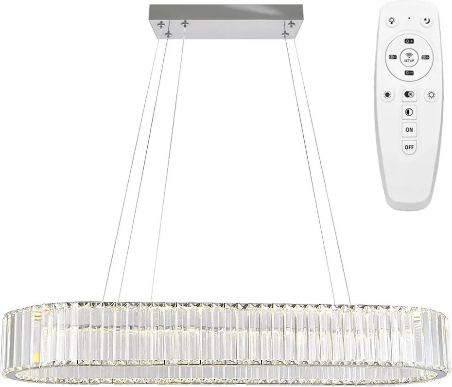Toolight Toolight, LED stropní svítidlo, 32W, APP1547-CP, chromová, OSW-05476