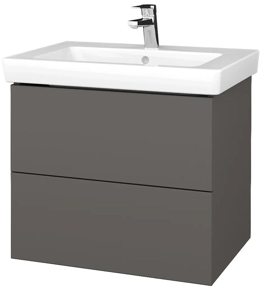 Dřevojas Koupelnová skříňka VARIANTE SZZ2 65 Varianta: N01 Bílá lesk / M01 Bílá mat