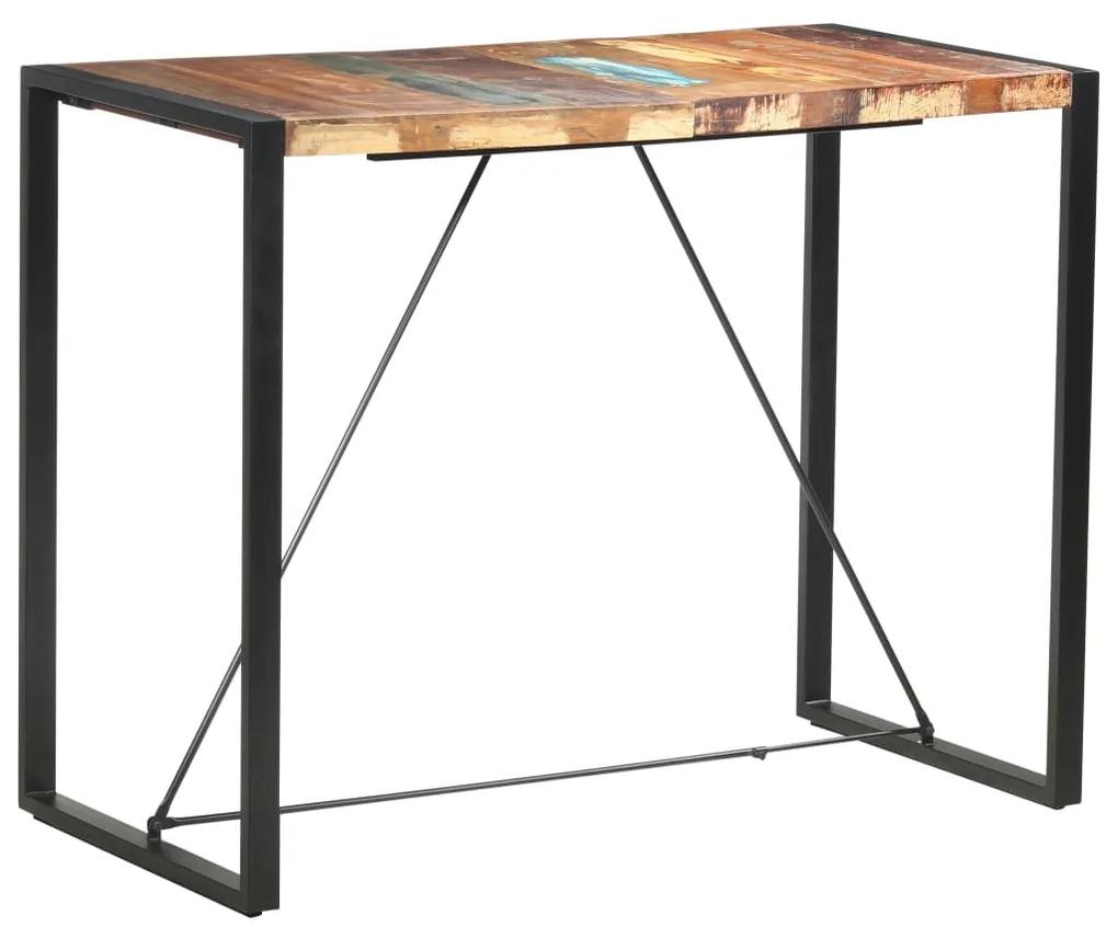 285958 vidaXL Barový stůl 140 x 70 x 110 cm masivní recyklované dřevo