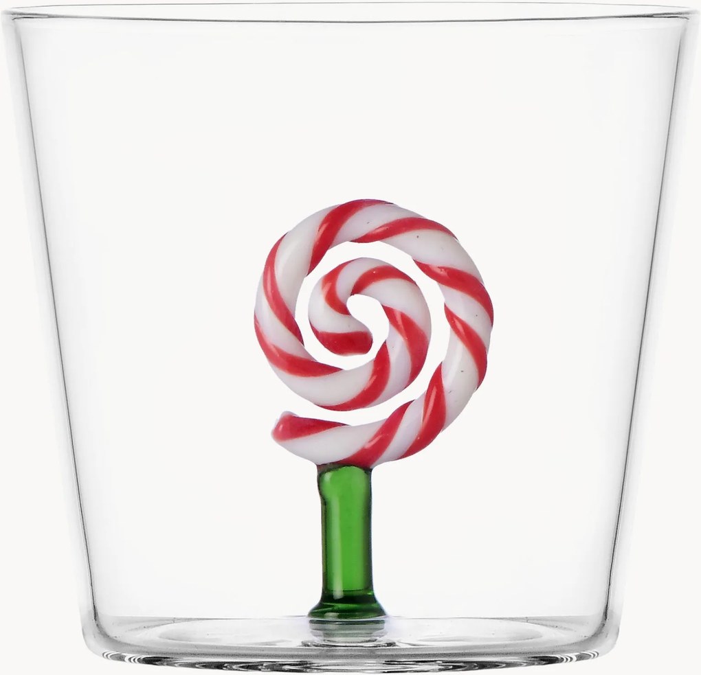 Ručně vyrobená sklenice z borosilikátového skla Sweet and Candy