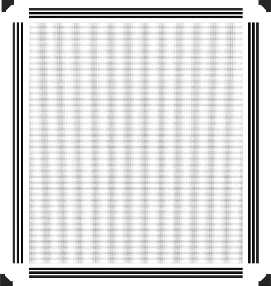 vidaXL Magnetická okenní síť proti hmyzu 130 x 150 cm [153855] Barva: antracitová