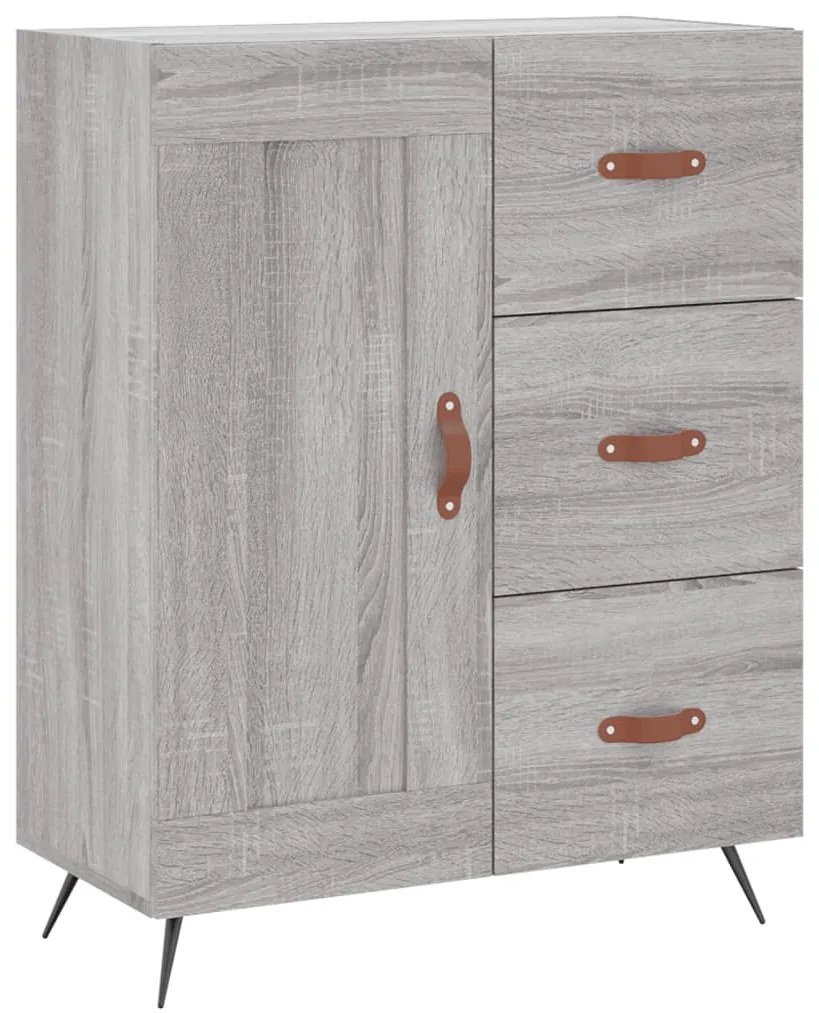 Skříň highboard šedá sonoma 69,5 x 34 x 180 cm kompozitní dřevo