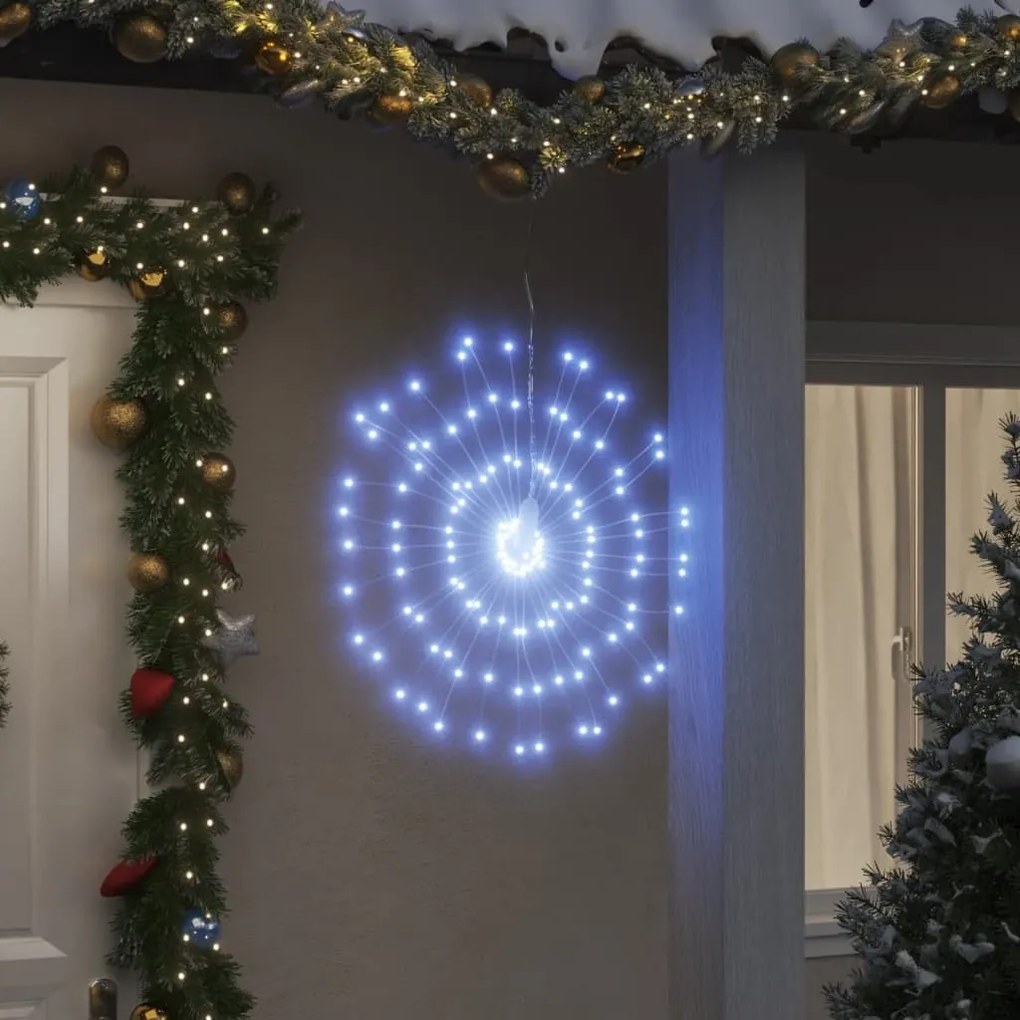 vidaXL Vánoční hvězdicová světla 4 ks 140 ch LED diod 17 cm [356220] Barva: Studená bílá