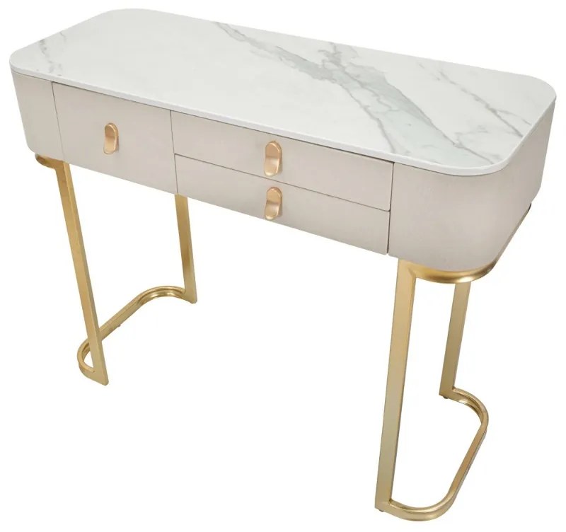 Designová konzole Ondelette 100 cm krémová