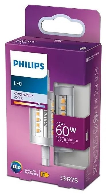 Philips | LED Žárovka Philips R7s/7,5W/230V 4000K 78 mm | P5398