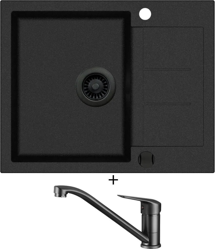 SET Aquastone ATLAS 30 černá edice + Deante NEO BORO BMO N60M černá matná
