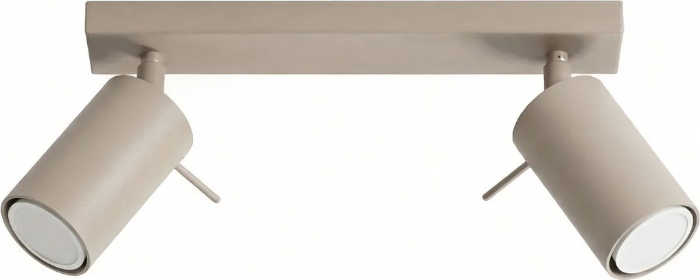 Sollux Lighting Stropní svítidlo RING 2 šedobéžové
